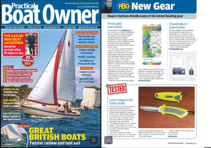 PBO Lomo Safety Knife | Lomo Watersport