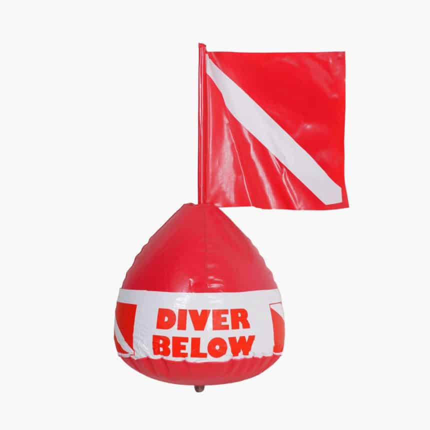 SMB 3 - Surface Marker Buoy With Flag | Lomo UK. Wetsuits & Dry Bags