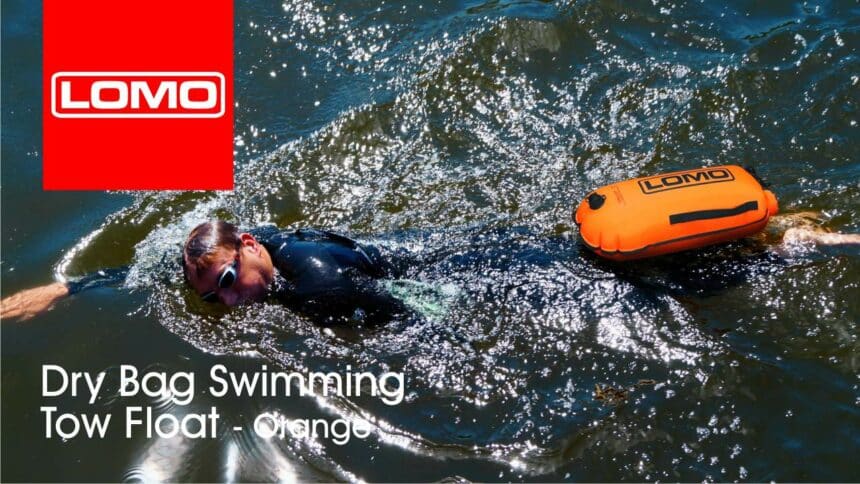 Dry Bag Swimming Tow Float - Orange | Lomo UK. Wetsuits & Dry Bags