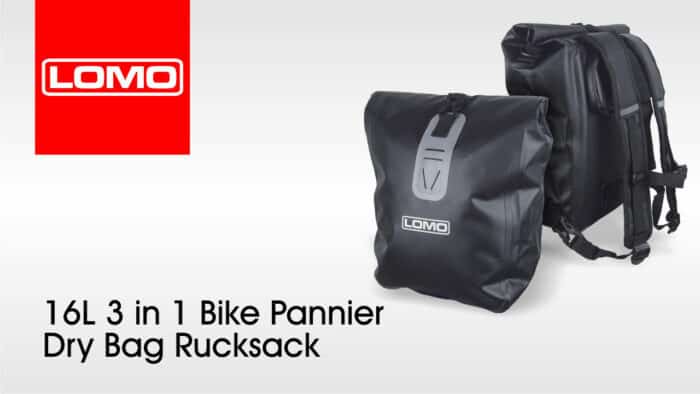 16L Cycling Pannier Dry Bag Rucksack | Lomo UK. Wetsuits & Dry Bags