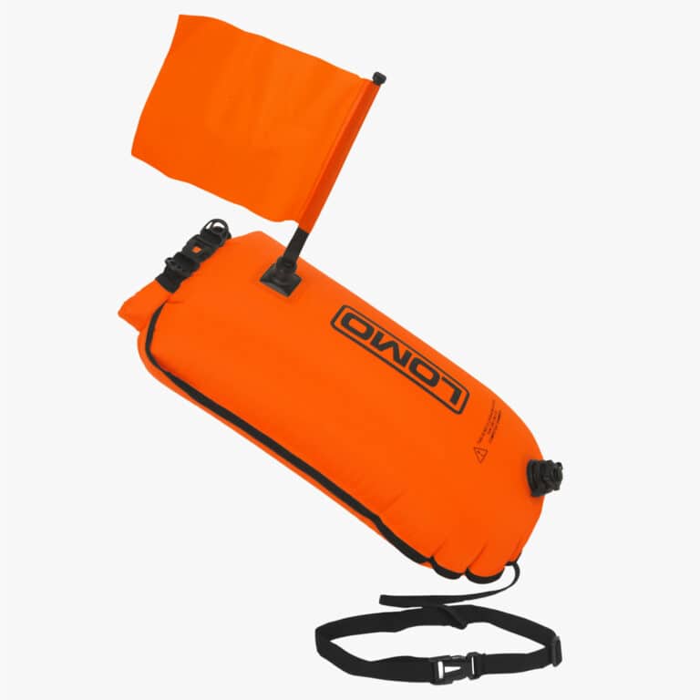 Swim Run Rucksack Tow Float - Orange | Lomo UK. Wetsuits & Dry Bags